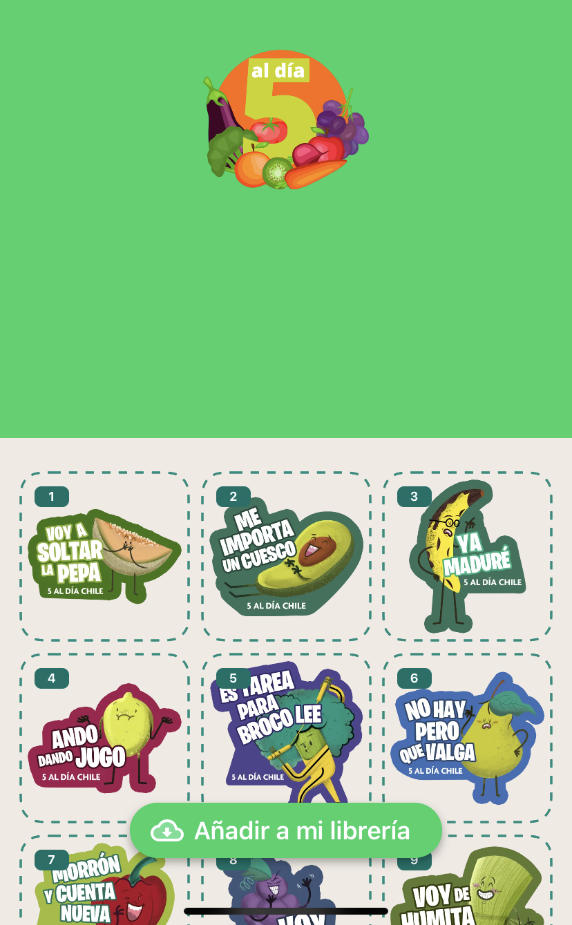 Stickers 5 al día - 5 al día